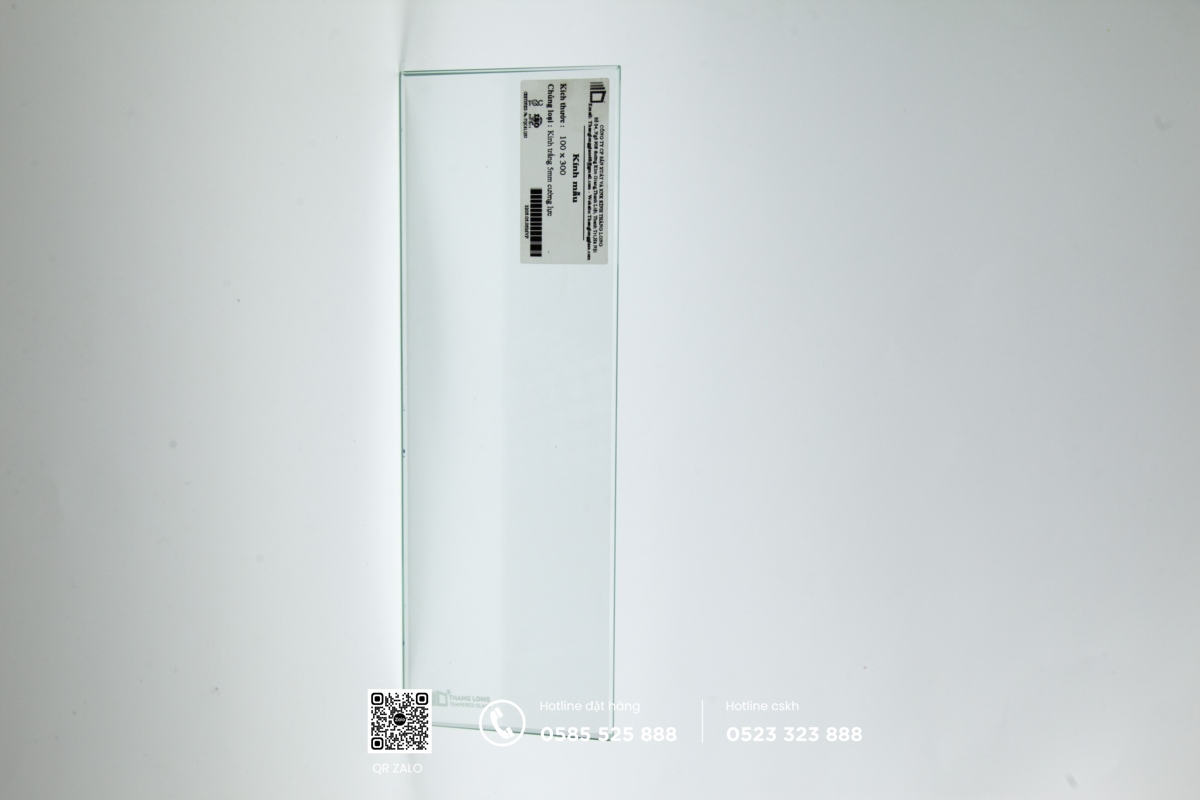 Mẫu kính trắng 5mm (5ly) Thăng Long Glass
