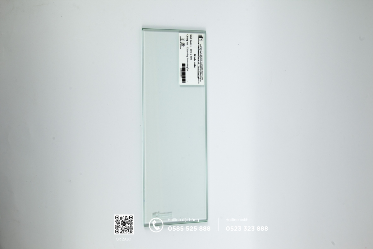 Mẫu kính trắng 5mm (5ly) Thăng Long Glass