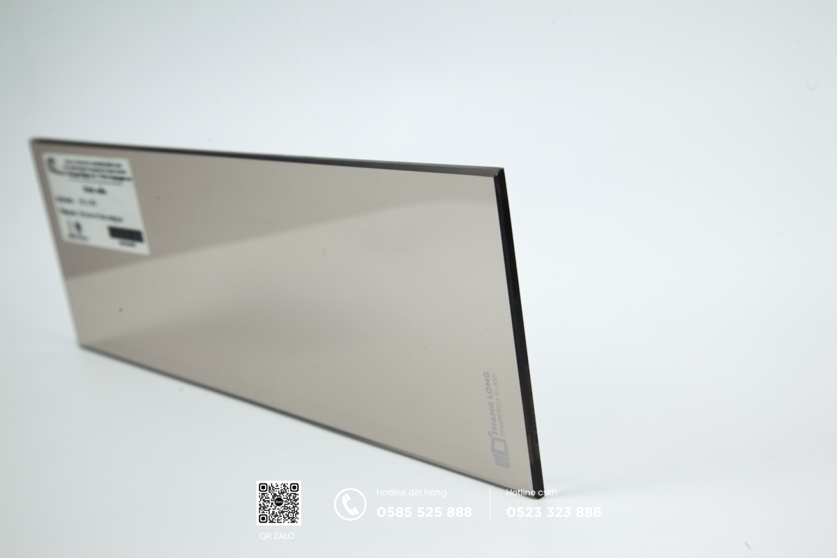Mẫu kính màu trà 5mm (5ly) Thăng Long Glass