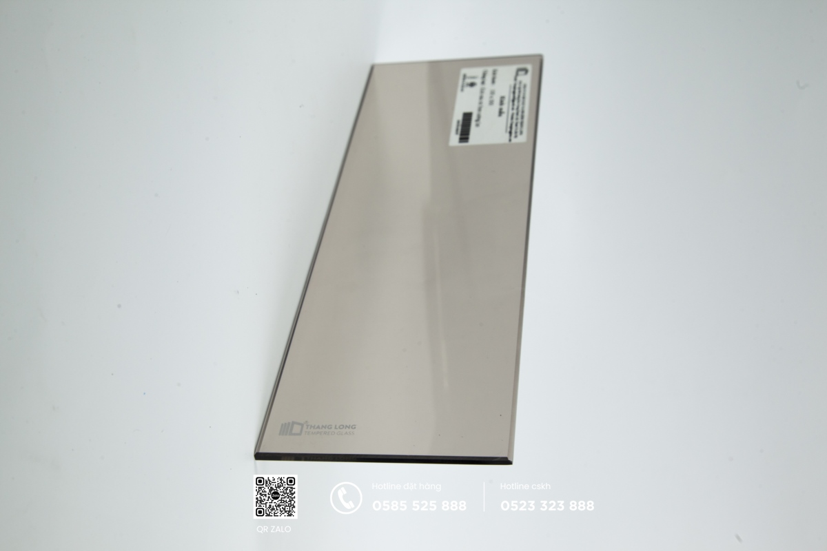Mẫu kính màu trà 5mm (5ly) Thăng Long Glass