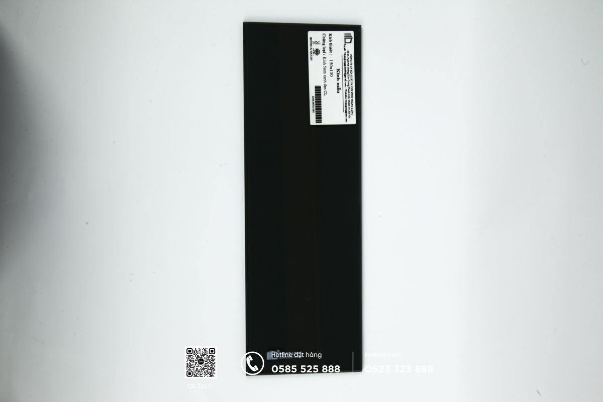 Mẫu kính xanh đen 5mm (5ly) Thăng Long Glass